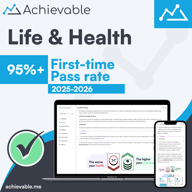 Best Life Insurance exam prep; pass the first time (2026) | Achievable