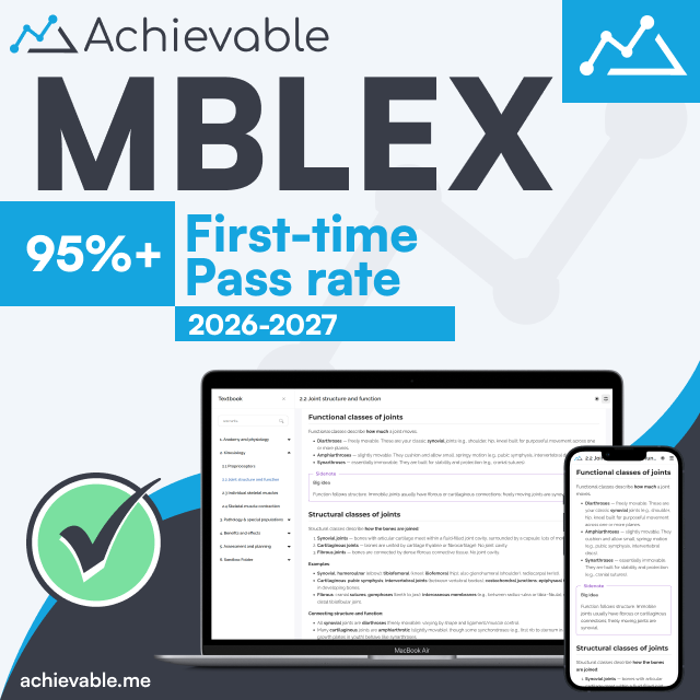 Best MBLEx exam prep; pass the first time (2026) | Achievable