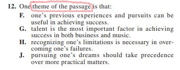 Key ideas and details | Question types | ACT Reading | Achievable ACT