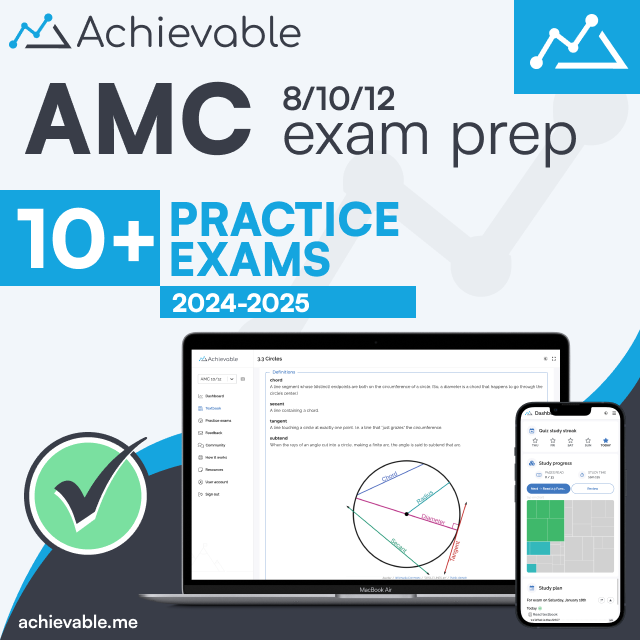 Modern AMC exam prep; reach your target score | Achievable