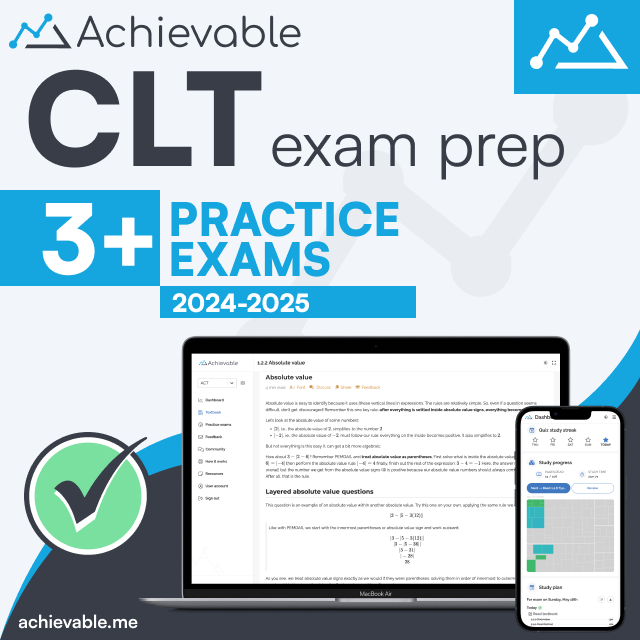 Modern CLT exam prep; reach your target score | Achievable