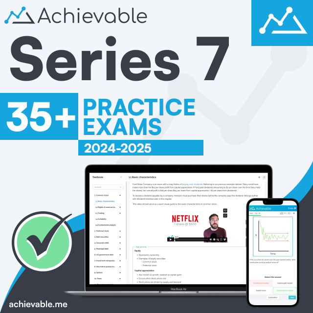Best Series 7 exam prep; pass the first time (2025) | Achievable