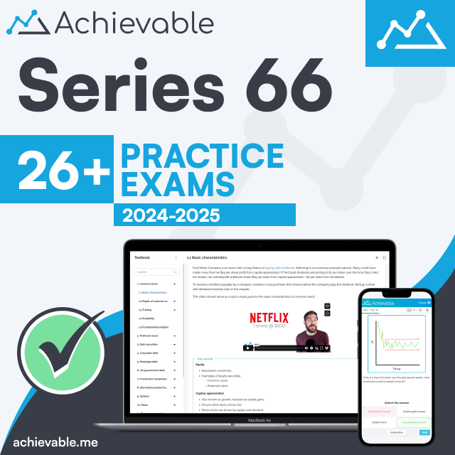 Best Series 66 exam prep; pass the first time (2025) | Achievable